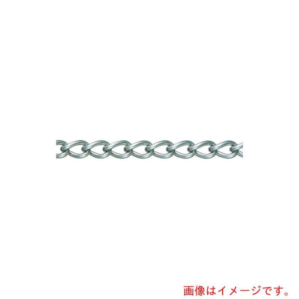 特長●通常のリング形状のチェーンとは違い、ひねりを加えて装飾的にした形状です。仕様●全長(m)：8.1?9（リンク内側×内側）●線径d(mm)：2●内長P(mm)：8.7●内幅W(mm)：3.4●使用荷重(kN)：0.29●SUS316　ス...