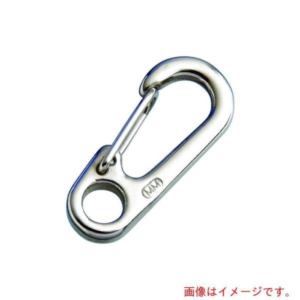 特長●フック部とチェーン・ロープを入れる部分が分かれています。●SUS316で、耐食性に優れます。用途●産業機械関連、工具などの脱落防止用の補助金具として。仕様●L(mm)：45●S(mm)：10●W(mm)：22●R(mm)：8●d(mm...