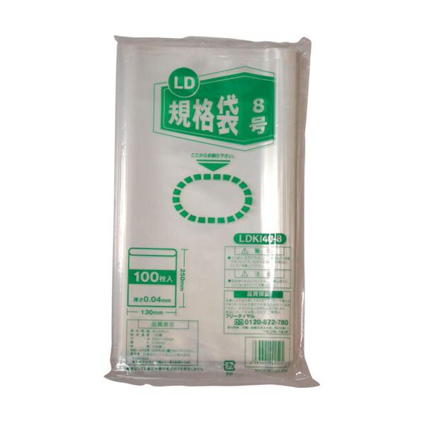 特長●食品衛生法規格基準適合品のポリ袋です。用途●食品の包装等に仕様●色：透明●縦(mm)：250●横(mm)：130●厚さ(mm)：0.04質量・質量単位●0.24kg【メーカー名】伊藤忠リーテイルリンク（株）【メーカー品番】LDKI40-8