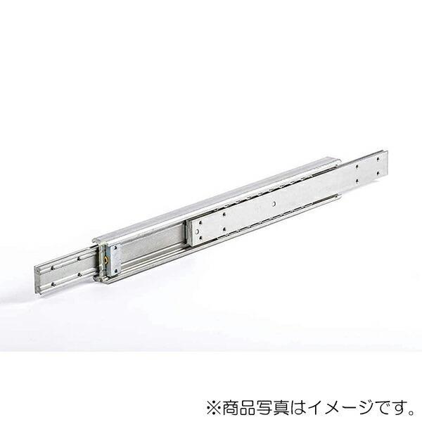 ●インナーメンバーを完全に引き出せる3段引のスライドレールです。●超重量用レールです。●基材はI型の中間メンバーを使っているため、堅牢な構造です。●レール長さ： 500mm●材料： 鋼●高さ： 60mm●移動距離： 500mm●耐荷重/ペア...