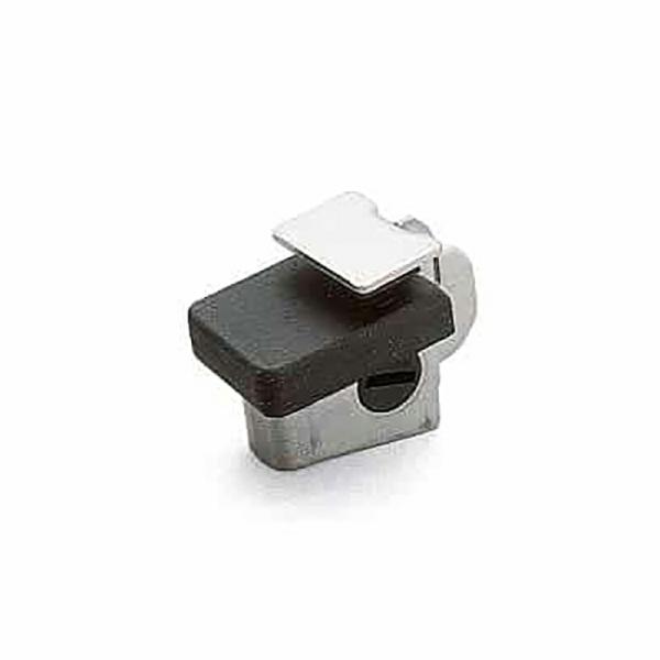 ●カバー（合成ゴム（NBR）／ブラック）付きで滑りにくく、棚板仮押さえ機構付でガラス棚板などに最適です。●棚柱への取り付け、取り外しがスピーディーで確実にできます。●振動などで外れにくい構造です。●色： ブラック●材料： ステンレス鋼（SU...