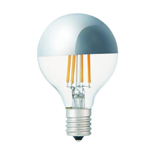 特長●頭部にアルミニウムの反射鏡を付けた電球で、間接照明などで柔らかな光を得るのに適しています。仕様●明るさ(lm)：440●光源色：電球色●外径(mm)：51●全長(mm)：80●消費電力(W)：3.8●口金：E17●定格寿命(時間)：2...