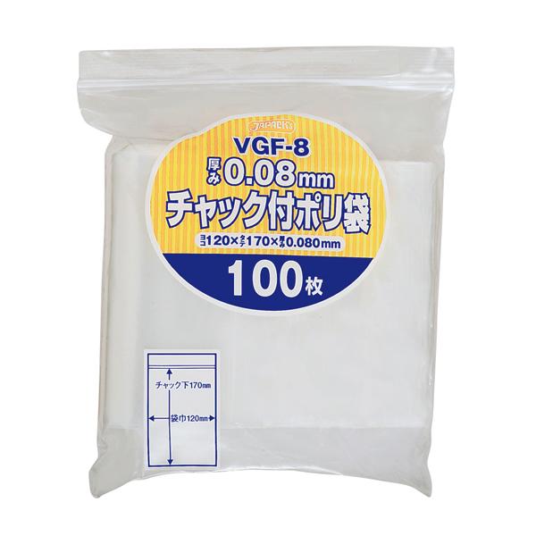 ●厚口タイプの チャック付き F 規格、横120mmｘ縦170mm（チャック下の長さ）、厚み0.080mmの ジッパー付き ポリ袋です。●しっかり閉まる強力チャック。厚口（80ミクロン, 80μ） 無地タイプのチャック付きポリ袋です。●厚口...