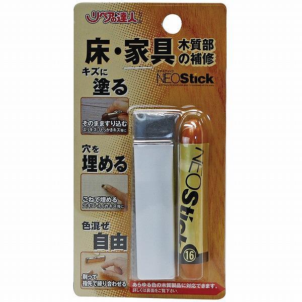 ＜特長＞●塗る、埋めるでカンタン補修。●指先で練りあわせて、色混ぜがカンタン。●補修部の肉痩せや変色がなく、耐久性バツグン。●仕上げ専用ヘラ付き。＜ご使用方法＞●塗る（1）キズを整える。（2）キズに直角にすり込む。（3）はみ出したネオスティ...