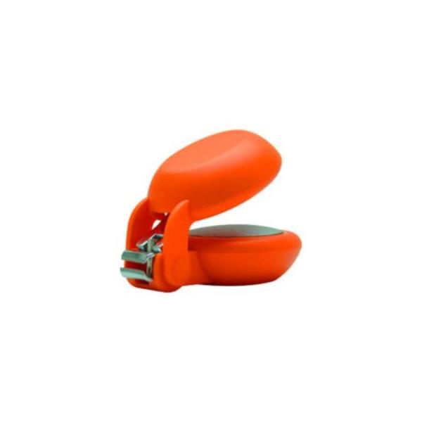 ●この爪切りはユニバーサルデザインの商品で、こどもからシニア層まで幅広い方々に使用していただけます。特徴としては、球型フォルムのボディで握りやすく軽いタッチで爪を切ることができます。●カラー： オレンジ●本体サイズ（縦×横×高さ）： 75m...