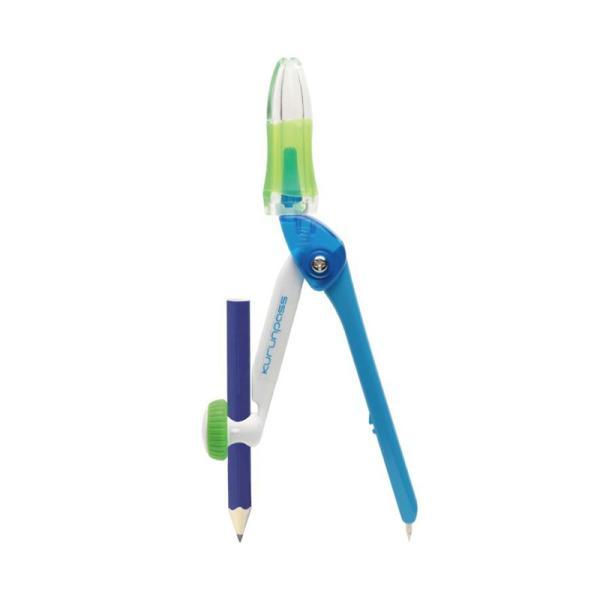 ●にぎって・くるんと・まわすだけ！●超カンタンに円がかけるコンパス くるんパス！●落としても割れない、針部分をカバーしコンパクトに持ち運べる、やわらかシリコンケース付。●くるんキャップは取り外せるので、従来通りのコンパスの使用方法でもかける...