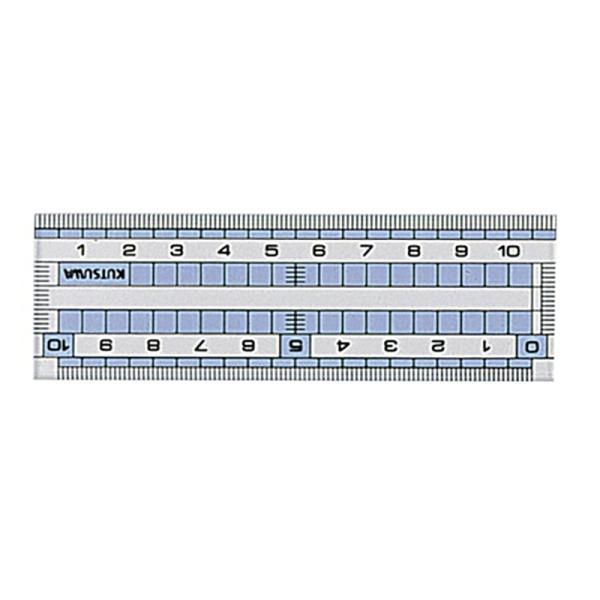 ●読み取りやすい方眼目盛りの定規です●本体サイズ： H35×W110×D2mm●目盛り寸法： 10cm●本体重量： 9g●材質： PMMA【メーカー名】クツワ（株）【メーカー品番】HS110C