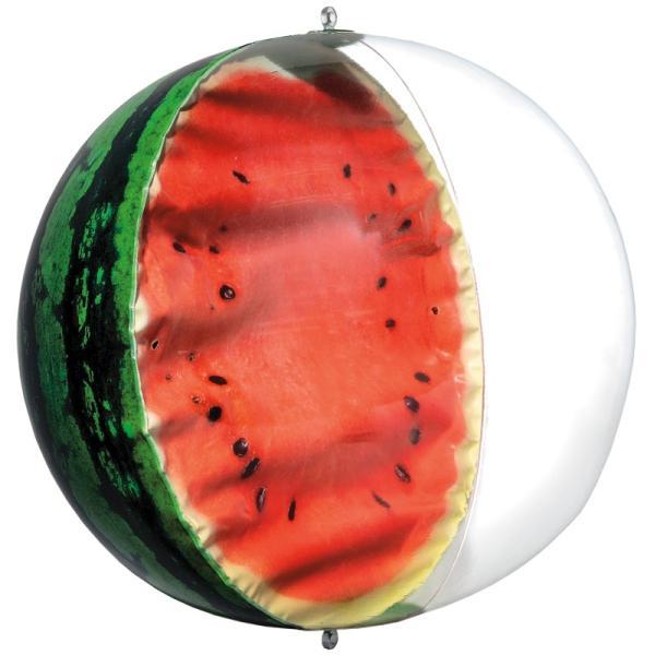 ●おなじみスイカのビーチボールをより本物のすいかに近づけました。●ビーチボールとしてだけでなく店頭POPとしてもお使い頂けます。●ふくらんだ状態での直径は約25cmです。●素材： 塩化ビニル樹脂●商品サイズ： サイズ（cm）:40　※空気を...