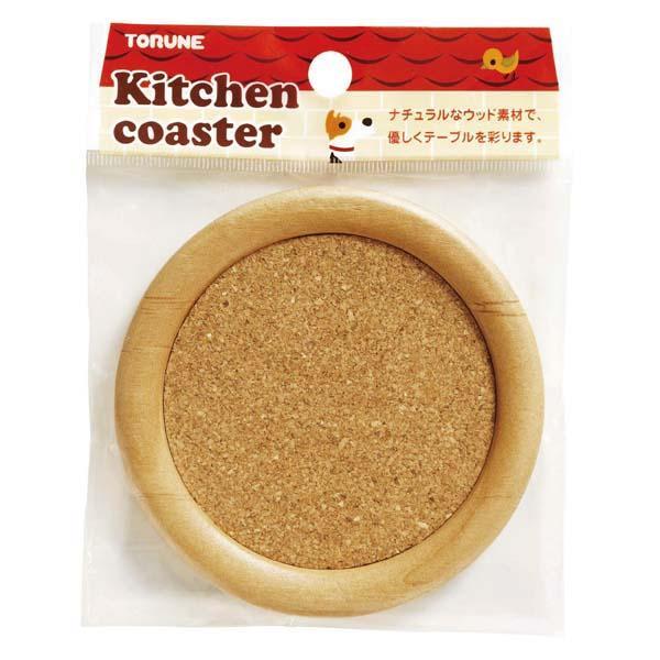 ●ナチュラルなウッド素材で、優しくテーブルを彩ります。●入数： 1個入●材質： 自然木＋コルク●商品サイズ： 約95×95×9mm●商品重量： 約25g※商品重量の表示は、包装込みの重量です。【メーカー名】（株）トルネ【メーカー品番】COS-48