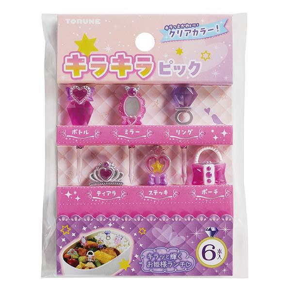 ●キラッと輝くピックがお弁当を彩ります!!●おかずに挿すだけでカワイイ！●お弁当やパーティ、お子様ランチを華やかに演出します！●毎日のお弁当グッズとしてはもちろん、運動会や遠足のお弁当箱に！●入数： 6本入●材質： ABS樹脂●商品サイズ：...
