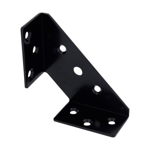 特長●コーナー部分の補強に使用する金具です。●バイ２幅に収まるサイズです。用途●木部用仕様●板厚(mm)：2●穴径(mm)：3.8〜4.1●色：黒色材質●鉄/黒塗装質量・質量単位●95.0g注意事項●２×４材は規格が決まっていますが、乾燥状...