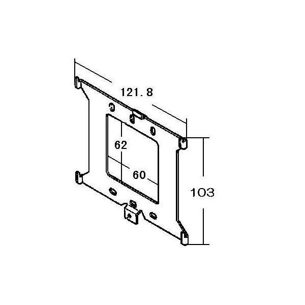 ●リモコン本体を取り付ける際の金具です。●サイズ： 横幅65×高さ108（mm）