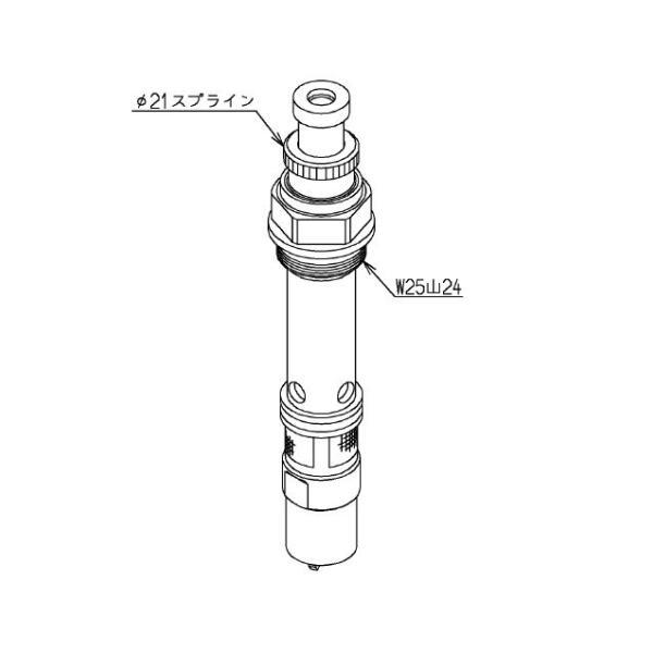 ●ねじ径： W25山24【メーカー名】TOTO（株）【メーカー品番】TH698-2R