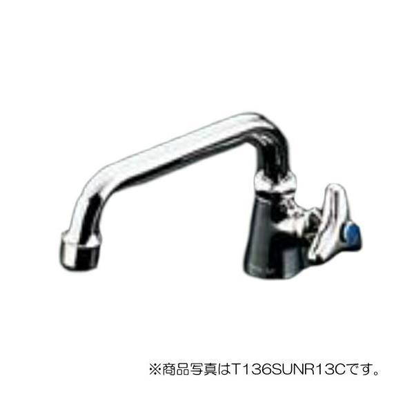 ■工業標準化法に基づくJISマーク表示制度において登録認証機関が規格適合したことを認証した商品■ソフト： ソフト（泡まつ）吐水■接続ねじ径13mm■節水こま付き■スパウト300mm【メーカー名】TOTO（株）【メーカー品番】T136BUNS13C