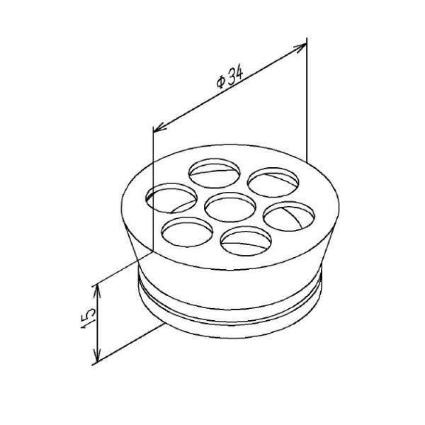 ●サイズ： φ34【メーカー名】TOTO（株）【メーカー品番】TH 5F0008