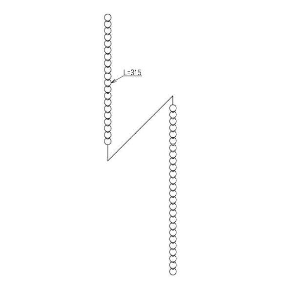 ●L＝315【メーカー名】TOTO（株）【メーカー品番】TH730161