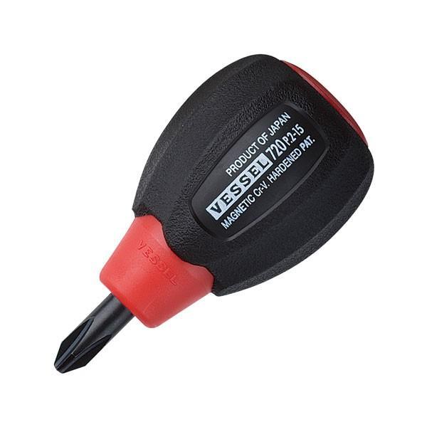 ●弾力グリップで強力締め付け。●手にフィットするクッショングリップ。●錆びに強い黒クロムメッキ仕上げ。●限られたスペースで威力を発揮するスタビータイプ。●刃先サイズ： +2●軸長（mm）： 15●軸径（mm）： 6.0●柄径（mm）： 35...