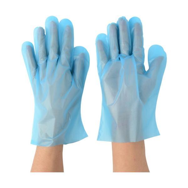 特長●外エンボス加工で、すべりを防止します。用途●食品加工・清掃・介護に。仕様●色：ブルー●サイズ：S●全長(cm)：27.5●手のひら周り(cm)：26.0●中指長さ(cm)：7.6●厚さ(mm)：0.027●エンボス加工：外エンボス●左...