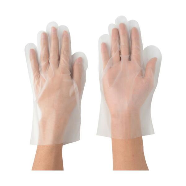 特長●外エンボス加工で、すべりを防止します。用途●食品加工・清掃・介護に。仕様●色：クリア●サイズ：M●全長(cm)：27.5●手のひら周り(cm)：29.0●中指長さ(cm)：8.3●厚さ(mm)：0.027●エンボス加工：外エンボス●左...