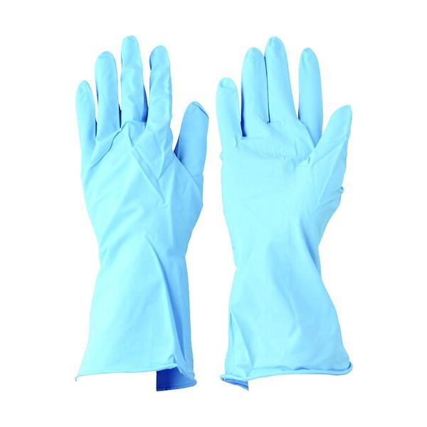 特長●ニトリルゴム素材で、突き刺し・引裂きに強い手袋です。用途●清掃作業・機械工業・食品加工仕様●色：水色●サイズ：S●全長(cm)：30.0●手のひら周り(cm)：18.0●中指長さ(cm)：7.4●厚さ(mm)：0.22●食品衛生法：適...