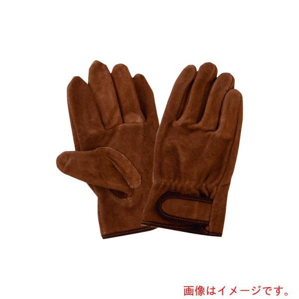 特長●ブラウン色の牛床革手袋です。●内綿タイプなので嵌め心地もよく汗も吸い取ります。●手首部分マジック仕様です。●親指付け根部分にアテ付です。用途●鉄筋、土木、建築、林業仕様●色：ブラウン●サイズ：L●全長(cm)：23●手のひら周り(cm...