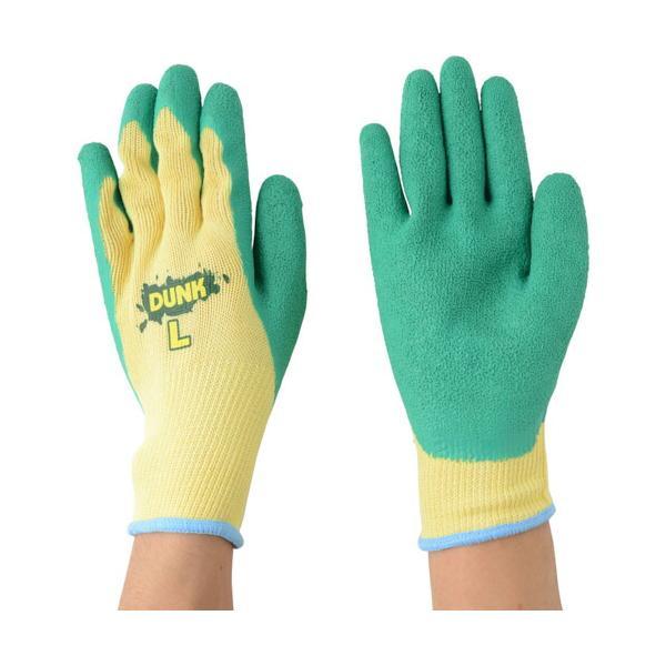 特長●ゴム張りに比べ、格段の柔らかさと強力な滑り止め効果を発揮します。用途●倉庫・物流荷役業仕様●色：グリーン●サイズ：L●全長(cm)：24.5●手のひら周り(cm)：21.5●中指長さ(cm)：8●厚さ(mm)：1.8材質●手袋部：綿3...