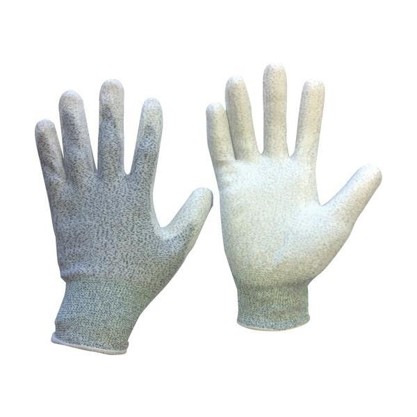 特長●手のひらにポリウレタンコーティングを施しすべり止め効果があります。用途●金属加工業・ガラス作業。仕様●色：グレー●サイズ：M●全長(cm)：22.0●手のひら周り(cm)：18.2●中指長さ(cm)：7.4●厚さ(mm)：1.2●ゲー...