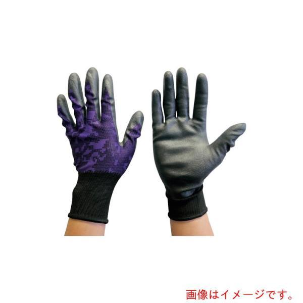 特長●タッチパネルに対応した背抜き手袋です。●摩耗性に優れたニトリルゴムをコーティングしてあります。●消臭加工で汗の臭いを軽減します。用途●倉庫・物流荷役業に。仕様●色：パープル●サイズ：L●ゲージ数：13●全長(cm)：25.0●手のひら...