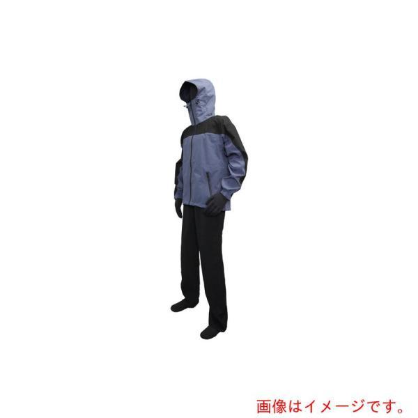 特長●全方向に最大13%の伸縮性を実現。用途●雨天時の野外作業に。●レジャーに。仕様●色：上着：ネイビー×ブラック/ズボン：ブラック●サイズ：LL●身長(cm)：175〜185●股下(cm)：79●耐水圧：10000mm以上●着丈(cm)：...