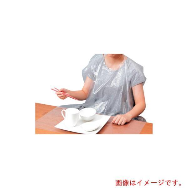 特長●使いきりタイプの食事用エプロンなので衛生的です。●ポリエチレン製で水分を通しません。用途●食事介助仕様●色：クリア●サイズ：フリー●着丈(cm)：87●幅(cm)：70●厚さ(mm)：0.016●長さ(cm)：108材質●ポリエチレン...