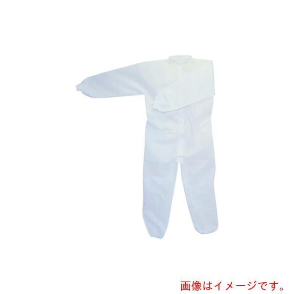特長●通気性に優れ、不快なムレを軽減します。●汚れ防止に最適です。用途●塗装業・粉じん作業・清掃作業。仕様●色：ホワイト●サイズ：3L●適合身長(cm)：175〜185●適合胸囲(cm)：102〜110●適合股下(cm)：82●タイプ：スタ...