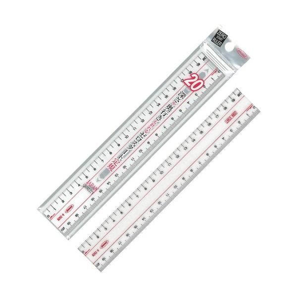 特長●定規の端から目盛が表示されているゼロスタート定規なので、深さや奥行きも測れます。仕様●全長(mm)：200●幅(mm)：30●厚さ(mm)：3●呼び寸法(mm)：200●上段(ピッチ)：1●下段(ピッチ)：5●深さが測れるゼロスタート...