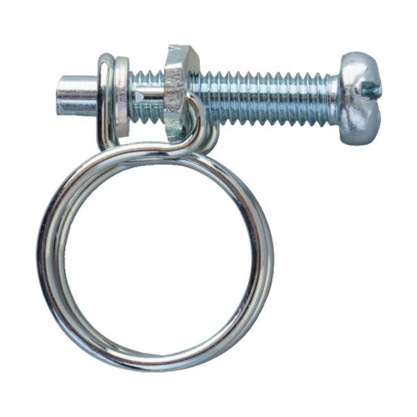 ●高圧ドライバー締めのホースバンドです。●外径： 11〜13mm●最大径（mm）： 13●最小径（mm）： 11●厚さ（mm）： 1.2●ねじサイズL： M4×20●質量・質量単位： 3.5ｇ●入数： 1個※この商品はG119の後継品です。...