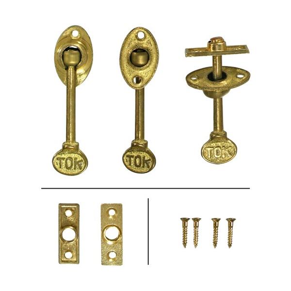 特長●ネジ式でしっかり施錠、操作し易いです。仕様●規格：30mm●使用木ネジ(mm)：2.7×16材質●本体：黄銅●受座：バレル研磨質量・質量単位●30.0gセット内容・付属品●取付ビス●受座：30ｘ10ｘ6(深さ7mmの堀込み加工が必要)...