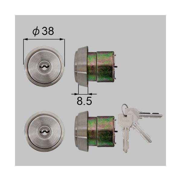 ●お使いの鍵の形状・差込み口の向きと合っていることを確認してください。●色： ヘアーライン●内容物： 本体×2、キー×3、取付説明書●使用対象商品名・発売時期： マイスターII2007年3月