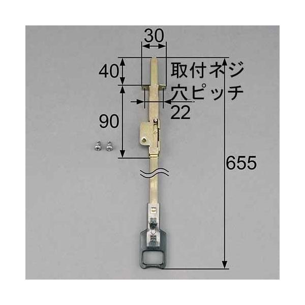 ●色： めっき仕上げ●内容物： 本体×1、取付ネジセット×1●刻印： HAA-636大、HAA-672小（棒裏）●使用対象商品名・発売時期： Danパネル、Danアルミ雨戸II型96.10〜