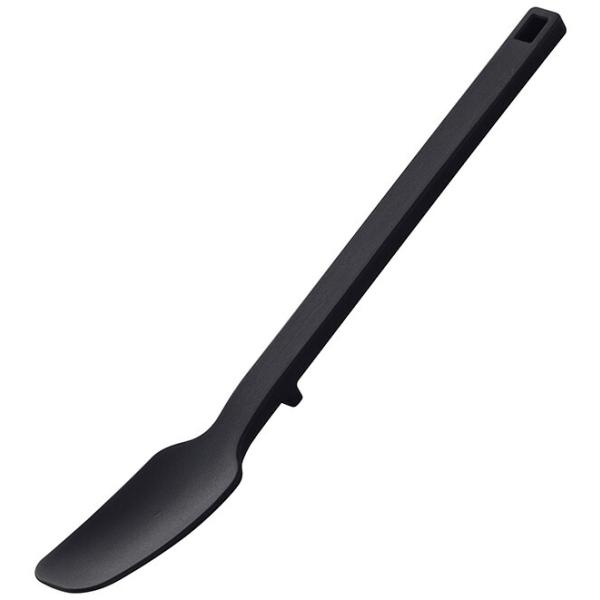 ●先端が浮くので直置きにならずに清潔。●シリコーン製で器などを傷つけません。●瓶底のジャムやペースト状の食べ物が最後まできれいにかき取れます。●ヘラ形状なので色々なシーンで大活躍。●レトルトパウチの中身の取り出しにも便利。●商品サイズ： 約...