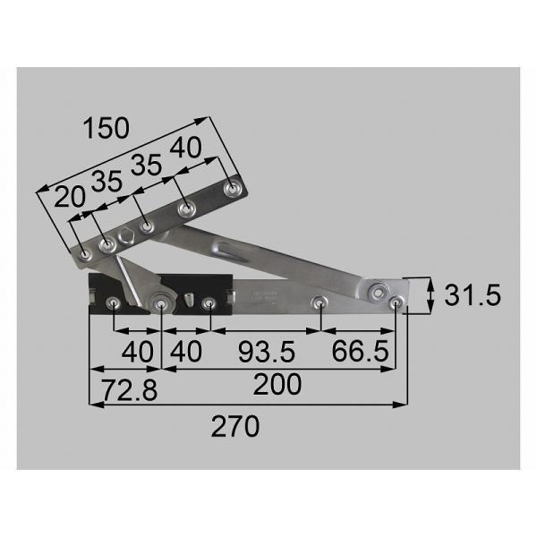 ●色： シルバー●対応商品： アルプラ105/フォルティア●備考： 新日軽部品コード:AR1081‐01＊SR【メーカー名】（株）LIXIL【メーカー品番】SVZ698RS01