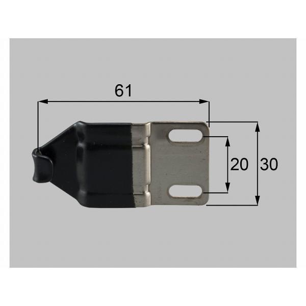 ●色： ブラック系●対応商品： MH_新日軽部品/アルプラ105/MH_AW1/フォルティア（樹脂サッシ）●備考： 新日軽部品コード:CLU1011‐01BL【メーカー名】（株）LIXIL【メーカー品番】SVFT712S01