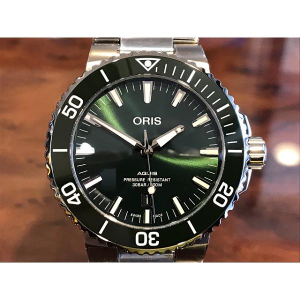 オリス 時計 腕時計 アクイス デイト 73377304157M メタルブレスレット グリーン文字盤 43.5mm メンズサイズ Oris Aquis 送料無料 正規輸入品お好みの回数と金額で最高の1本をお求めください多種にわたるお支払方法...