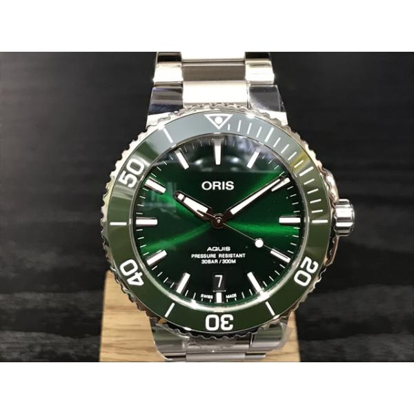 オリス 時計 腕時計 アクイス デイト 73377324157M メタルブレスレット グリーン文字盤 40mm ボーイズサイズ Oris Aquis 送料無料 正規輸入品お好みの回数と金額で最高の1本をお求めください多種にわたるお支払方法が...