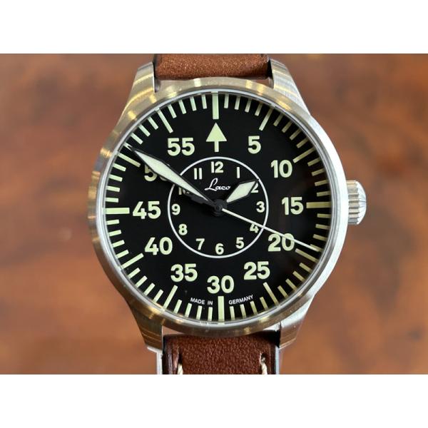 ラコ 腕時計 Laco パイロットウォッチ 861990 Aachen39 アーヘン 39mm 自動巻優美堂のLaco ラコ腕時計はメーカー保証2年つきの正規販売店商品です。 ムーブメント：Laco21自動巻 (Miyota 821A)ケー...