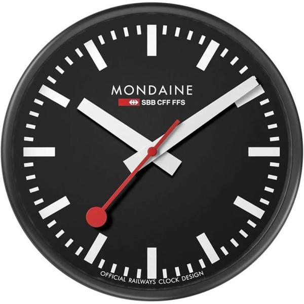 MONDAINE モンディーン 壁掛け時計 ウォールクロック レッド 25cm スイス国鉄オフィシャル 鉄道ウォッチ A990.CLOCK.64SBB 優美堂のモンディーンはメーカー保証つきの正規商品です。サイズ：直径250mm/暑さ42m...