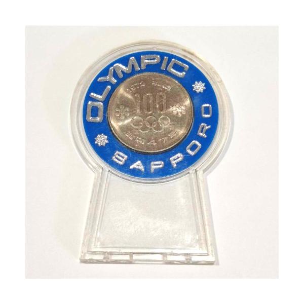 ◆札幌冬季オリンピック記念 100円白銅貨 ケース入り発行：昭和47年(1972)1月28日図案：聖火品位：銅750／ニッケル250量目：12g直径：30mm状態：美品／経年によるケースのキズや硬貨の劣化等がありますが、比較的きれいな状態で...