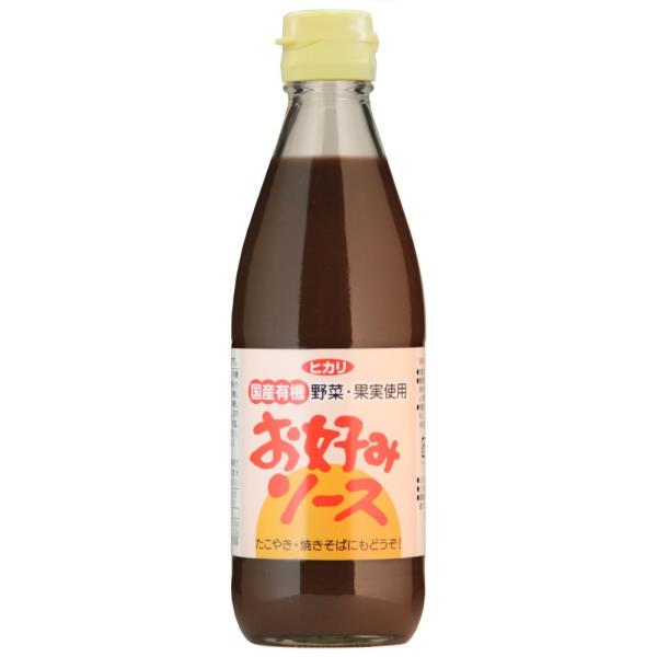 国内産有機野菜・果実から作った、マイルドな甘口ソースです。 お好み焼きに、たこやき・焼きそばにも合います。○原材料：有機野菜・果実（有機たまねぎ、有機みかん、有機にんじん、有機トマト、有機レモン、有機ゆず、有機にんにく、有機しいたけ）、糖類...