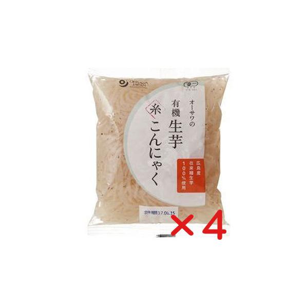 有機生芋糸こんにゃく　国産の有機生芋１００％使用　もちもちとした食感で味しみがよい。有機JAS認定です。広島県産在来種生芋を使用した有機糸こんにゃくです。もっちりとした食感が特徴です。煮物や田楽などにご使用ください。■アクが少ない為、下茹で...
