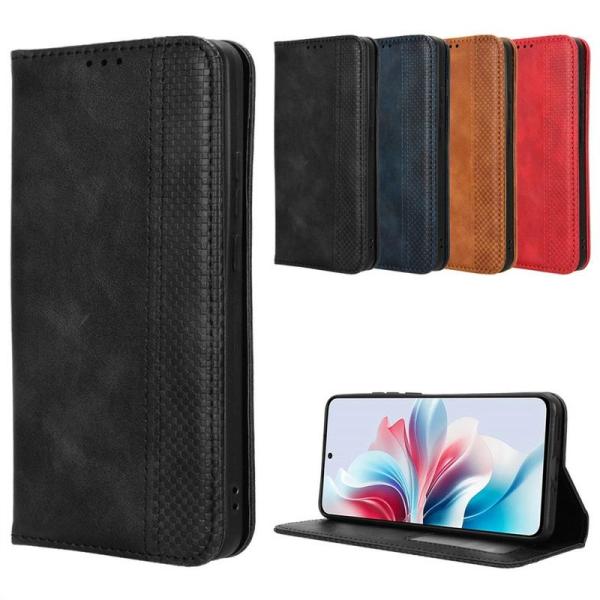 OPPO Reno11 A CPH2603スマホケース ?CPH2603ケース オッポCPH2603スマホケース マグネット付き懐旧風ケース スタンド機能付きの無地手帳型ケース CPH2603ケース