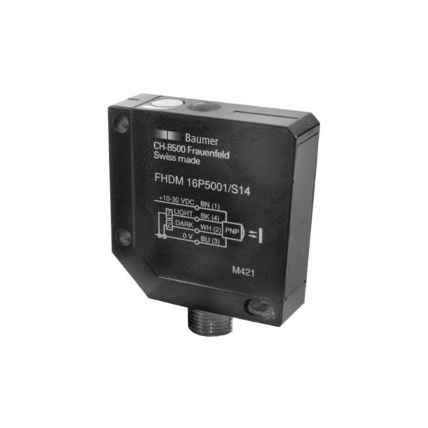 Photo-electric sensor - diffuse system with background suppression - with LED (Pulsed) light source - Baumer (Diffuse se...