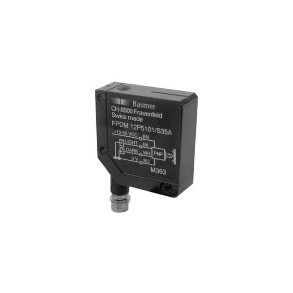 Miniature photo-electric sensor with retro-reflective system and polarization filter - with LED (Pulsed) light source - ...