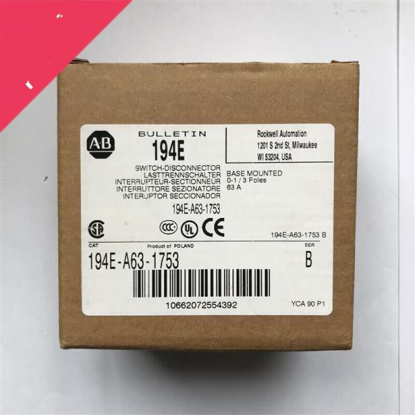 1pcs New Allen-Bradley 194E-A63-1753 Switch1PCS New Allen-Bradley 194E-A63-1753スイッチ